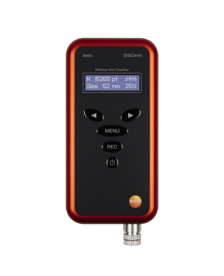 Testo DiSCmini – handheld measuring instrument for nanoparticle ...
